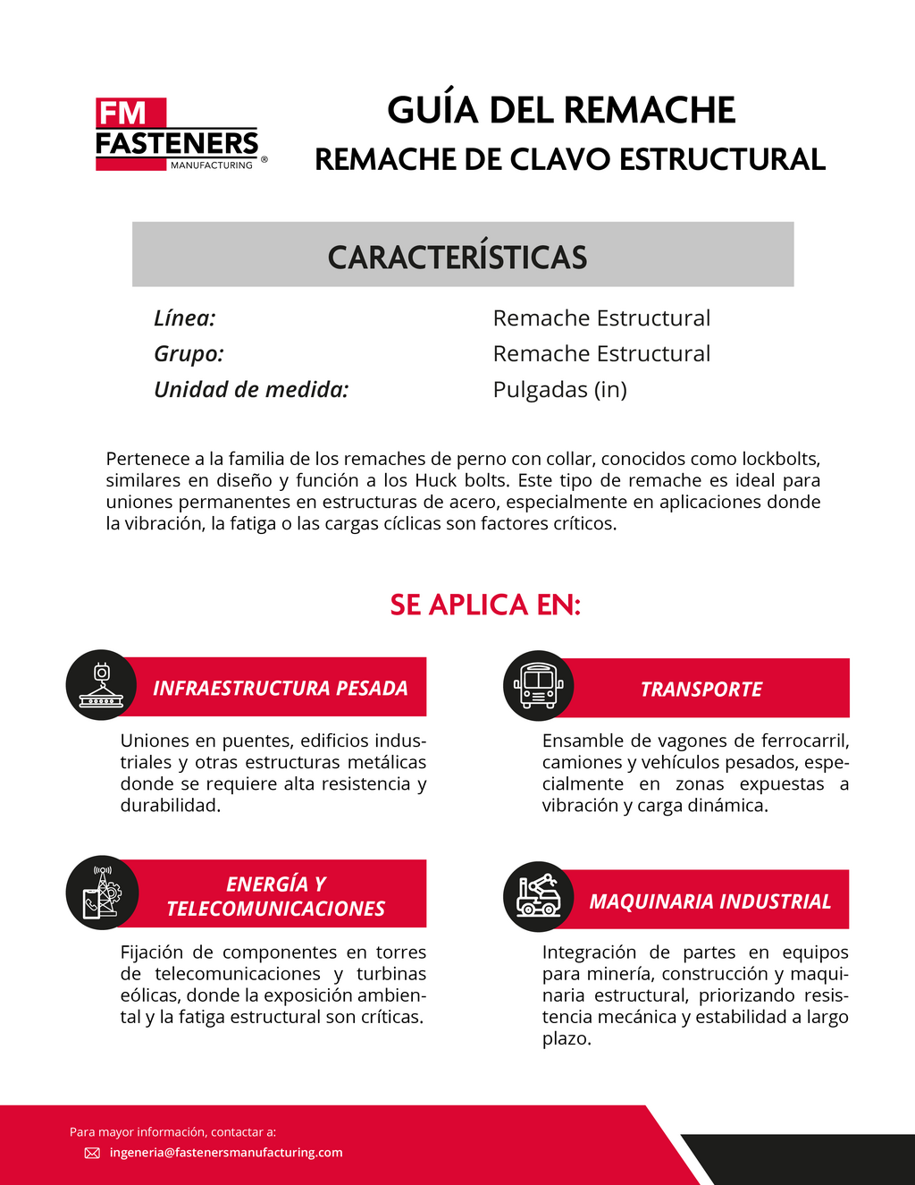 Guía Remache Estructural-Magna-grip FM - FM Fasteners Manufacturing S.A ...