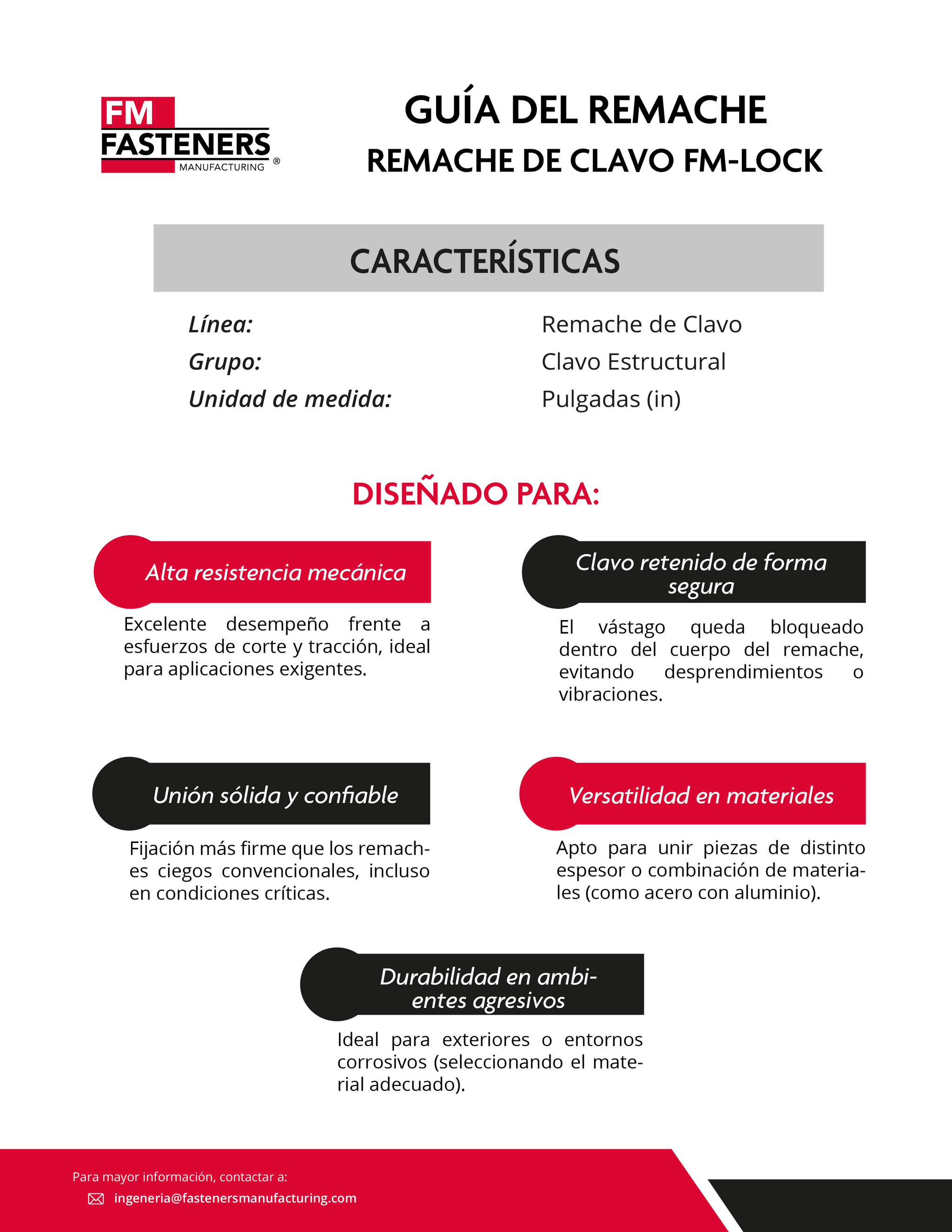 Guía Remache Estructural FM-LOCK - FM Fasteners Manufacturing S.A de C.V